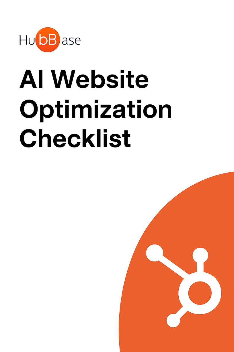Website AI Website Optimization Checklist | Resources | HubBase